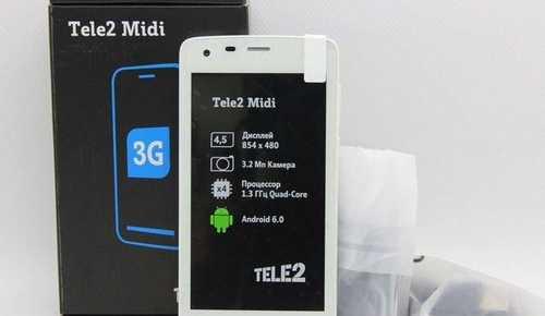 Телефон Tele2 Midi 1.1 White