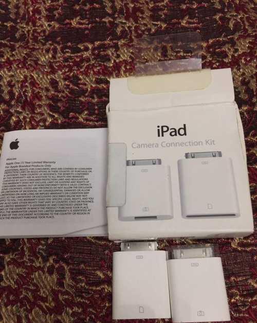 I pad Apple camera connection kit. Адаптер