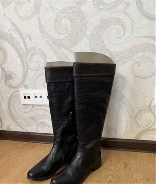 Сапоги кожаные демисезонные