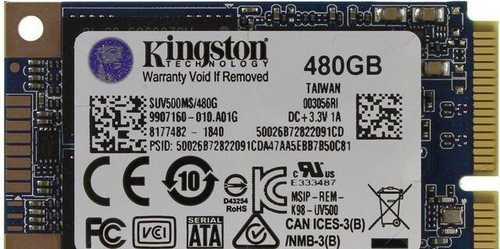 480Gb msata Kingston UV500 SUV500MS/480G 3D TLC