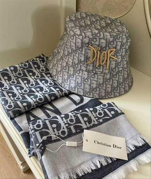 Christian dior панама и платок Новое