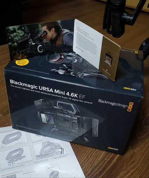 Blackmagic ursa mini 4,6k EF, smallrig, lexar