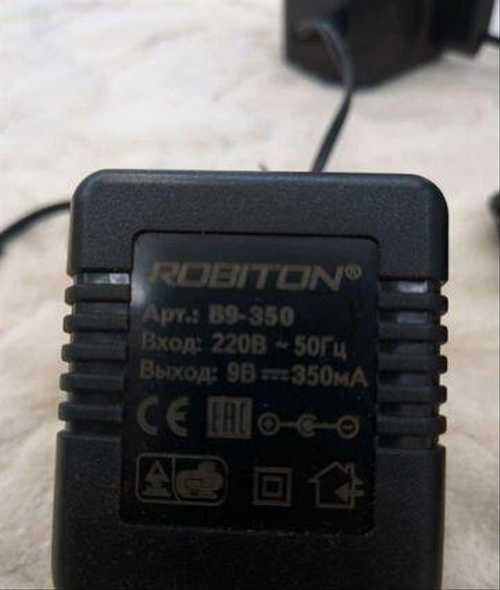 Адаптер/блок питания robiton 9в 350мА новый