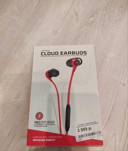 Игровые наушники HyperX Cloud Earbuds