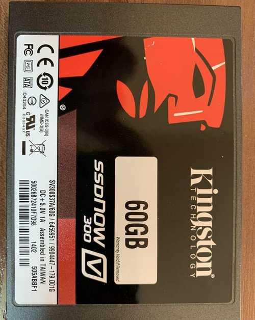 SSD диск Kingston 60 Gb
