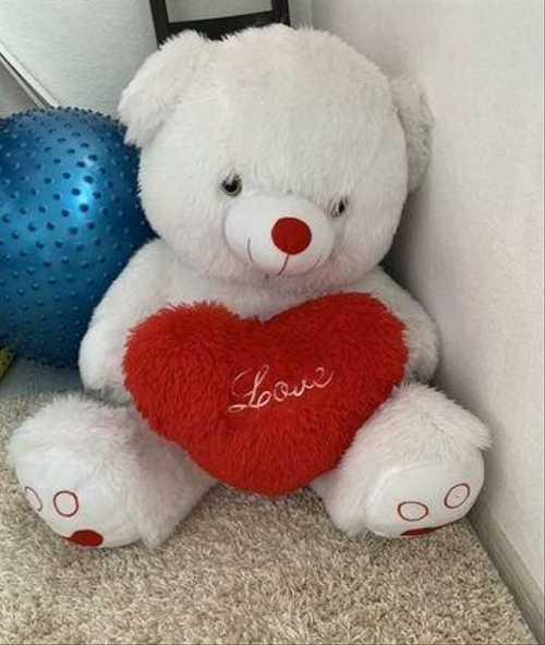 Плюшевый медведь большой. Мягкая игрушка