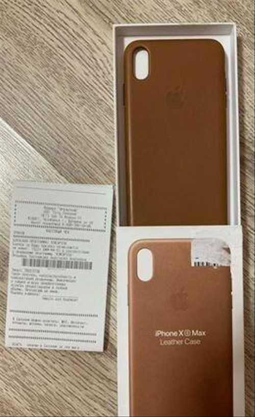 Apple Leather Case iPhone XS Max (золотисто-коричн