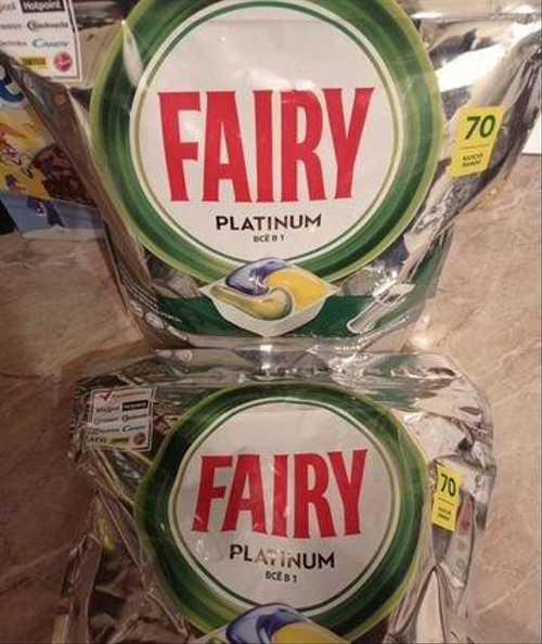 Капсулы для пмм Fairy Platinum All in One, 70 шт