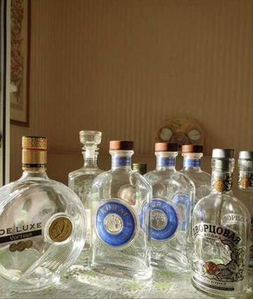 Бутылки стеклянные разного объема от 10 штук