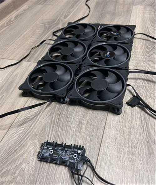 6 кулеров Aerocool eclipse rgb