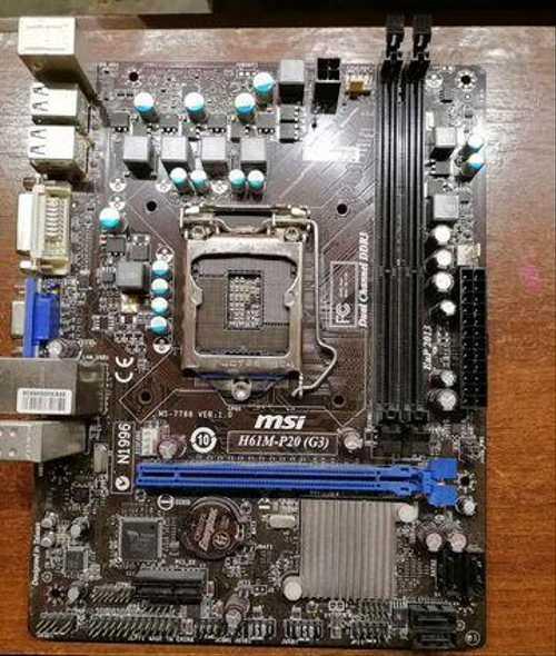 Msi h61m p20 g3 подключение спикера