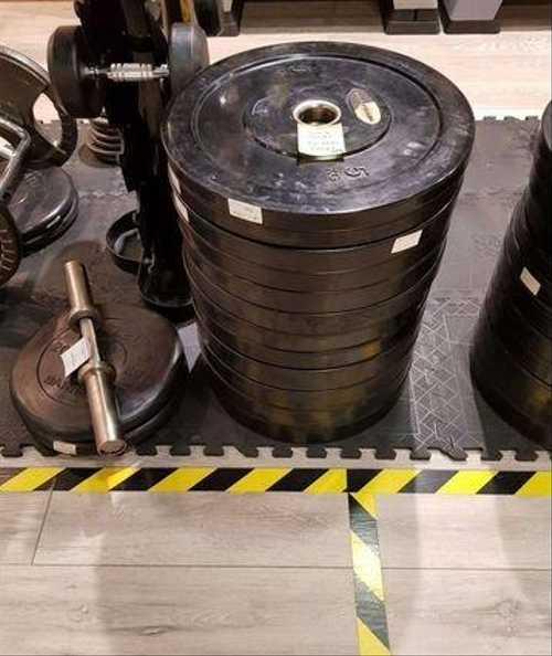 Бамперный диск 180 кг каучуковый (набор)