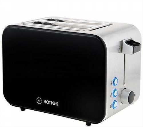 Тостер hottek HT-972-051 LED черный серебро 850 Вт