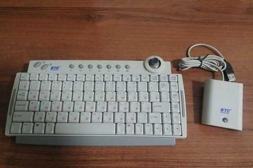 Клавиатура беспроводная BTC 9116URF с джойстиком
