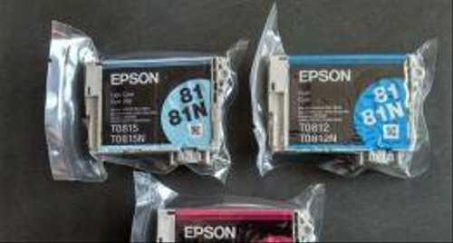Картриджи Epson T0813 И T0812 oem