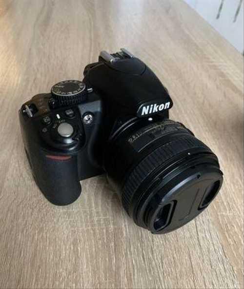 Nikon d3100+ обьектив Nikkor 50mm a-fs