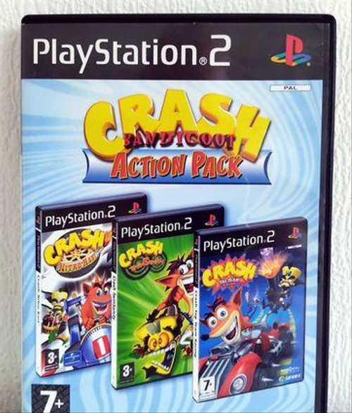 Crash Bandicoot Action Pack для PS2