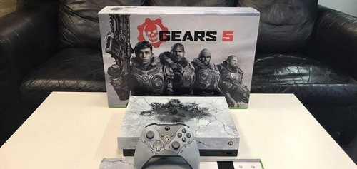 Xbox one x + gold pass + game pass + gear of war 5