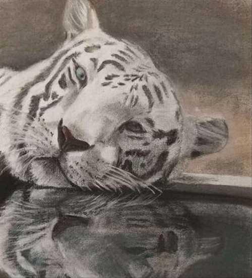 Картина Белый Тигр