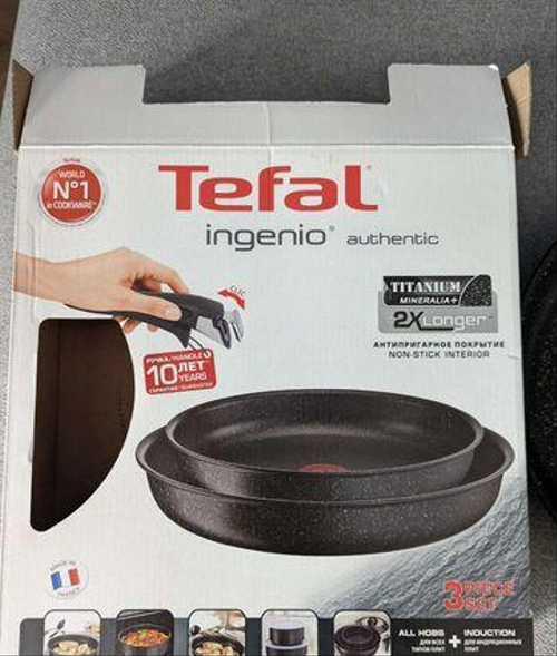 Сковорода и ручка Tefal Ingenio Authentic