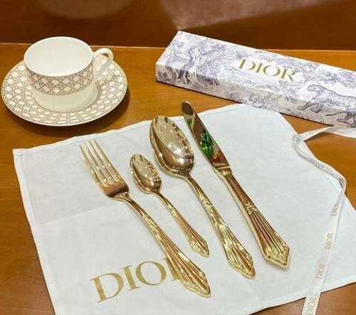 Набор столовых приборов Dior Gold