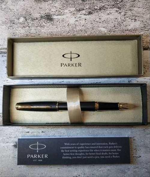 Ручка Parker Muted Black GT перьевая