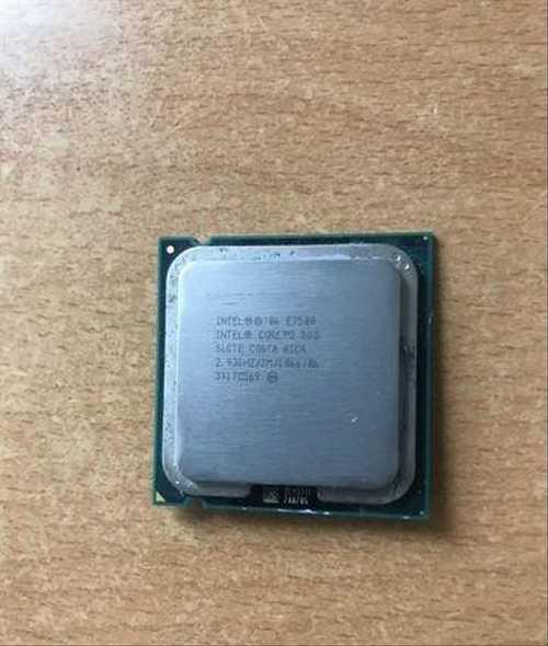 Процессор intel core 2 DUO E 7500 2.93 ghz