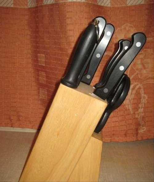 Набор кухонных ножей apollo на подставке
