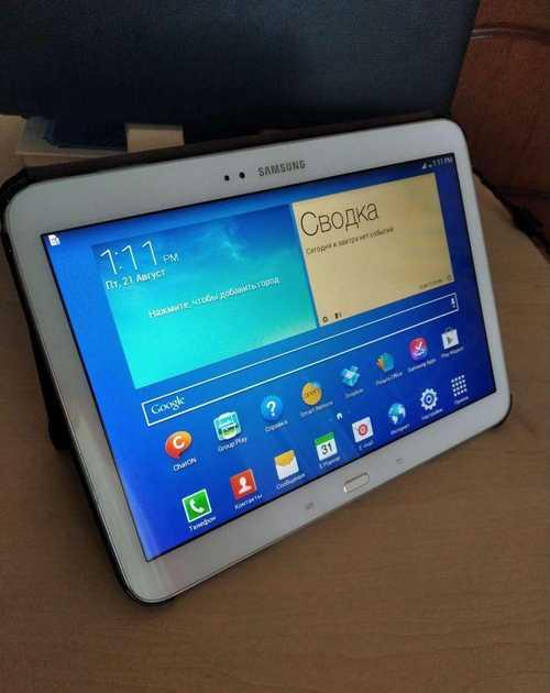 Samsung Galaxy Tab 3 10.1 + фирменный чехол