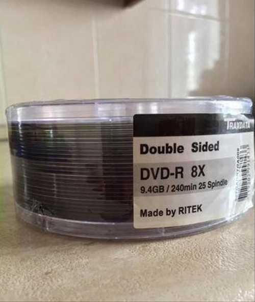 Двухсторонние диски DVD-R 8x Double Sided (новые)