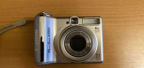 Фотоаппарат Canon A550