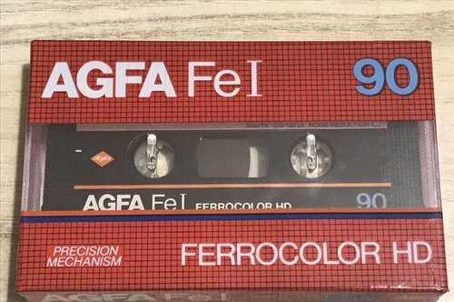 Аудиокассета agfa FeI 90 красная новая