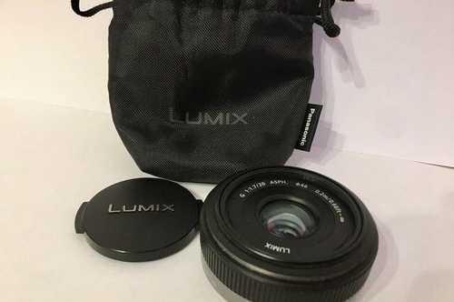 Объектив Panasonic Lumix 20mm f1.7 H-H020