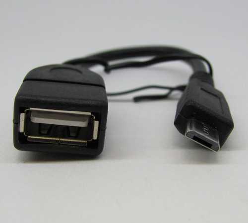 Кабель OTG microusb под флешку USB