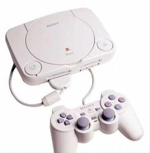 Sony Playstation 1 (PS one) +CD игры