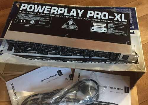 Предусилитель для наушников behringer powerplay PR