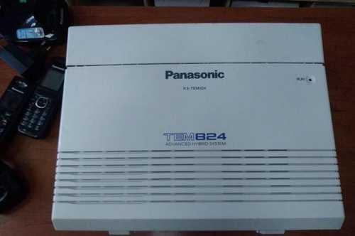 Мини атс Panasonic KX-TEM824 + телефоны dect