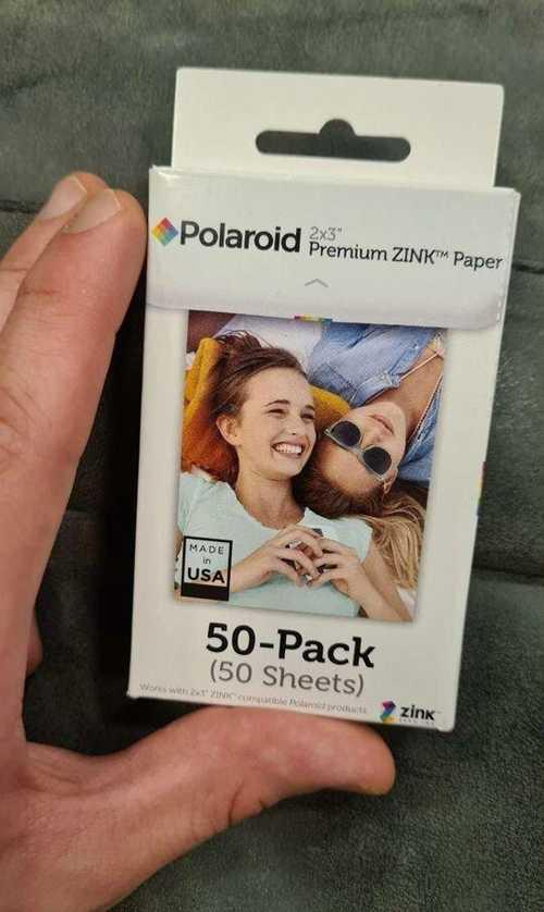 Фотобумага Polaroid premium zink 2x3 50 штук