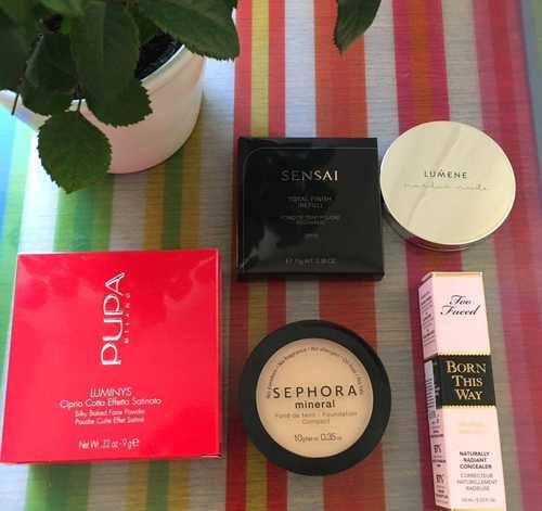 Пудры Kanebo Sensai,Sephora,Lumene