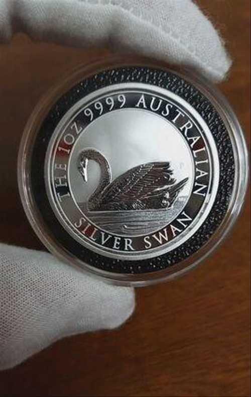 Серия серебряных монет Австралии Лебеди