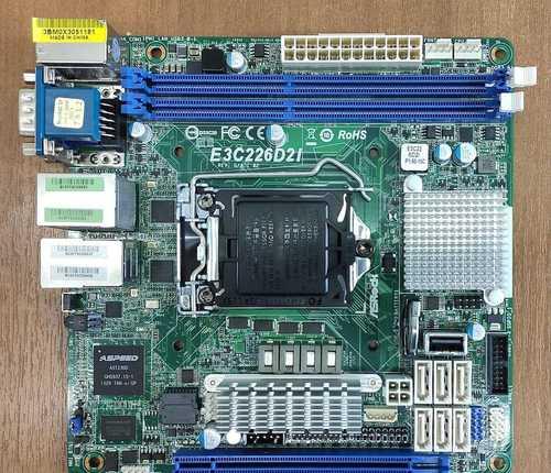 Серверная miniITX ASRock C226 E3C226D2I