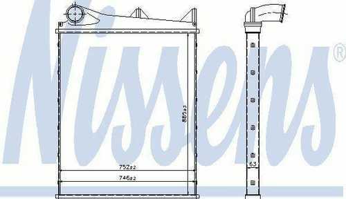 Интеркулер алюминий Volvo FH12/16 дв. D12/16