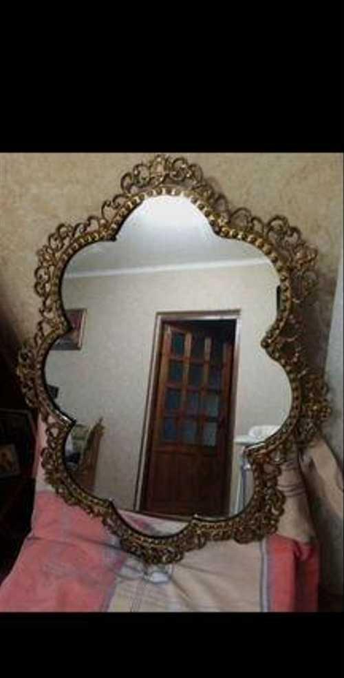 Зеркало из латуни