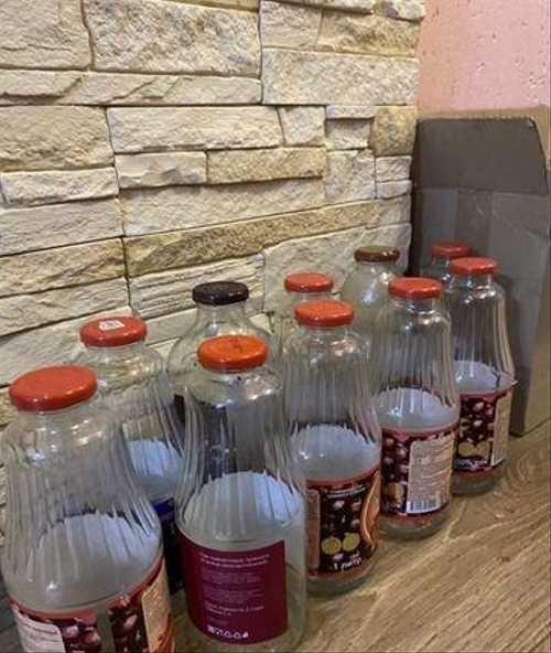 Отдам стеклянные литровые бутылки