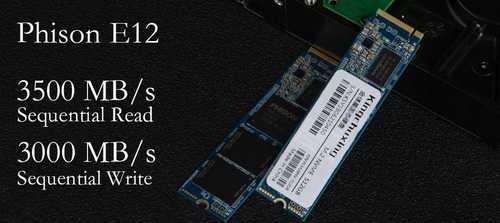 256 гб M2 SSD M.2 nvme PCIe x4, чип phison E12