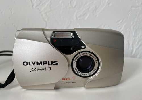 Плёночный фотоаппарат Olympus Miu II, рабочий+футл