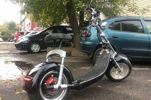 Электроскутер Citycoco Harley Черный 1500W, 60В 20