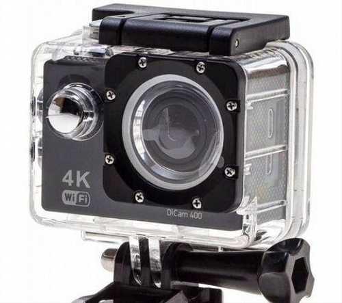 Видеокамера экшн Digma DiCam 400 черный цвет