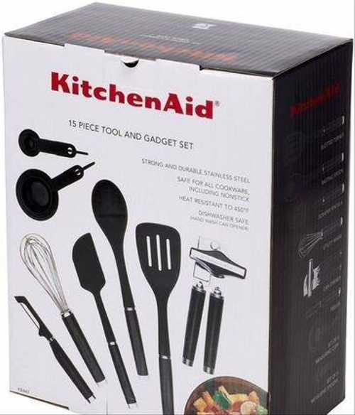 Набор KitchenAid 15 предметов новый черный