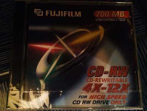 Новый диск CD-RW fujifilm